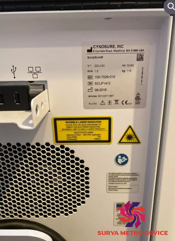 Cynosure SculpSure Body Contouring - Surya Metro Device