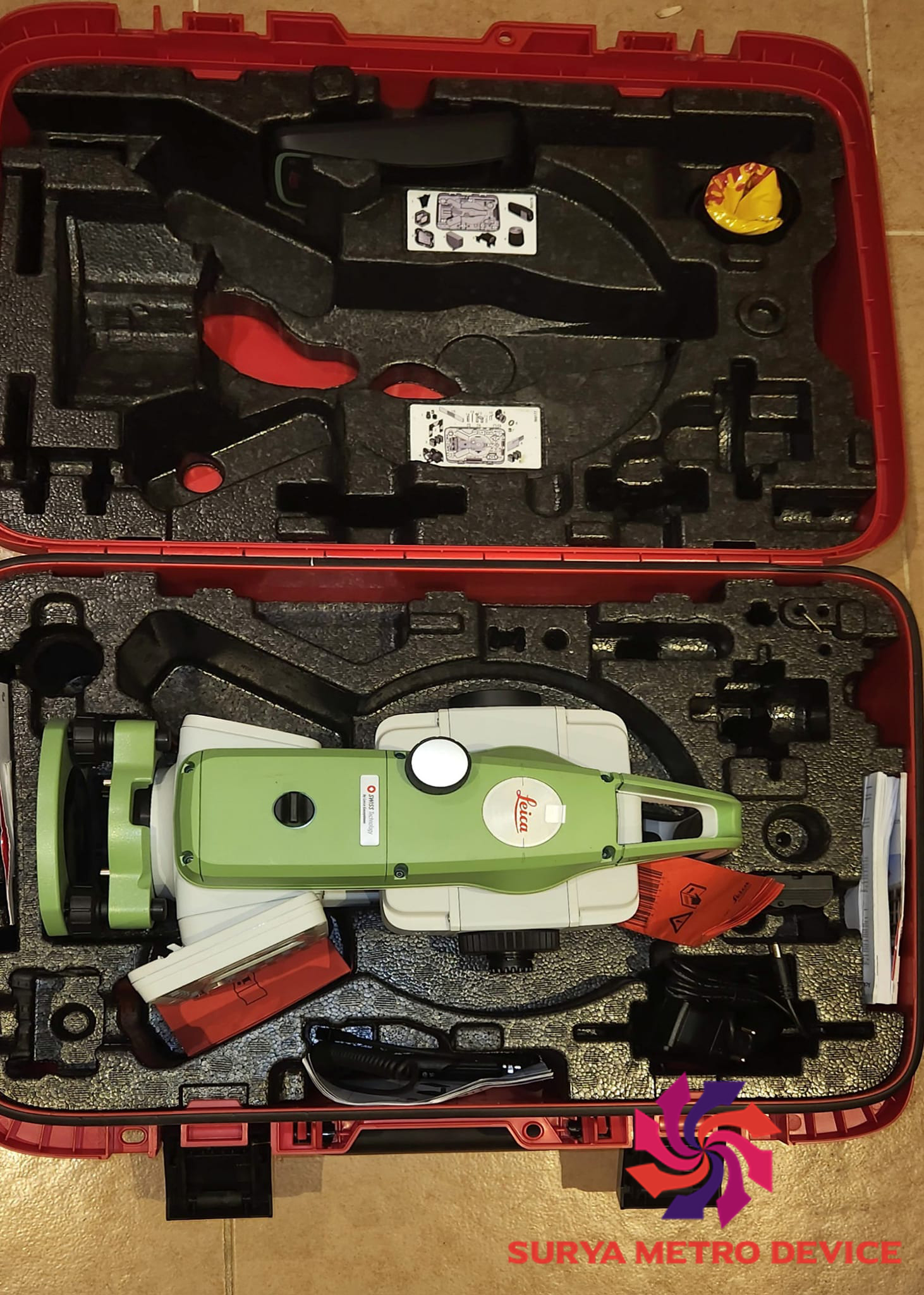 Leica FlexLine TS03 2″ Total Station - Surya Metro Device